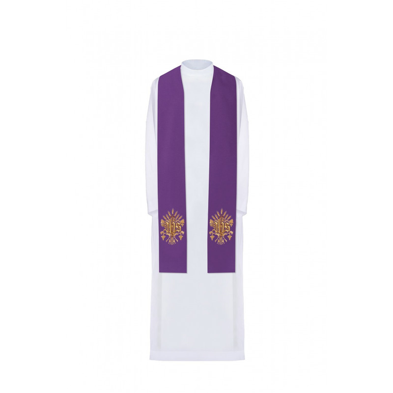 Embroidered stole - liturgical colors (26) - Best Catholic Shop